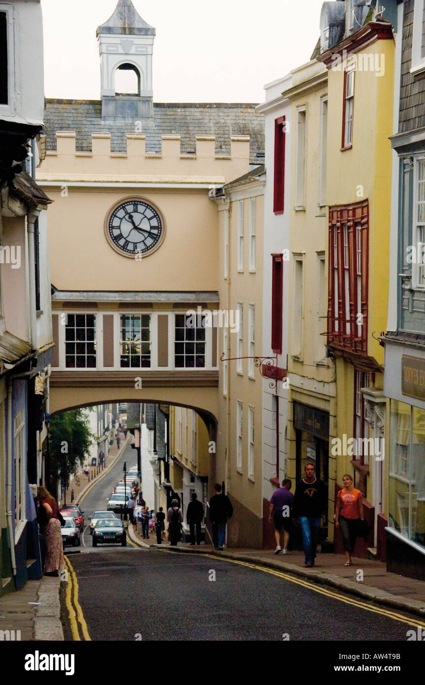the town centre totnes DEVON the south west of england uk united ...