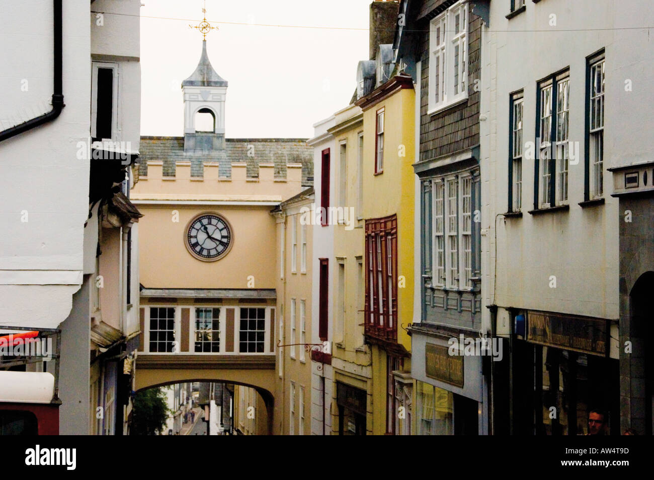 the town centre totnes DEVON the south west of england uk united ...