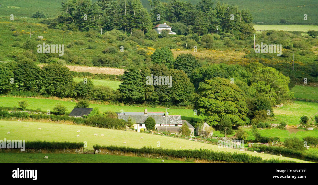 england west country devon dartmoor national park widecombe village ...