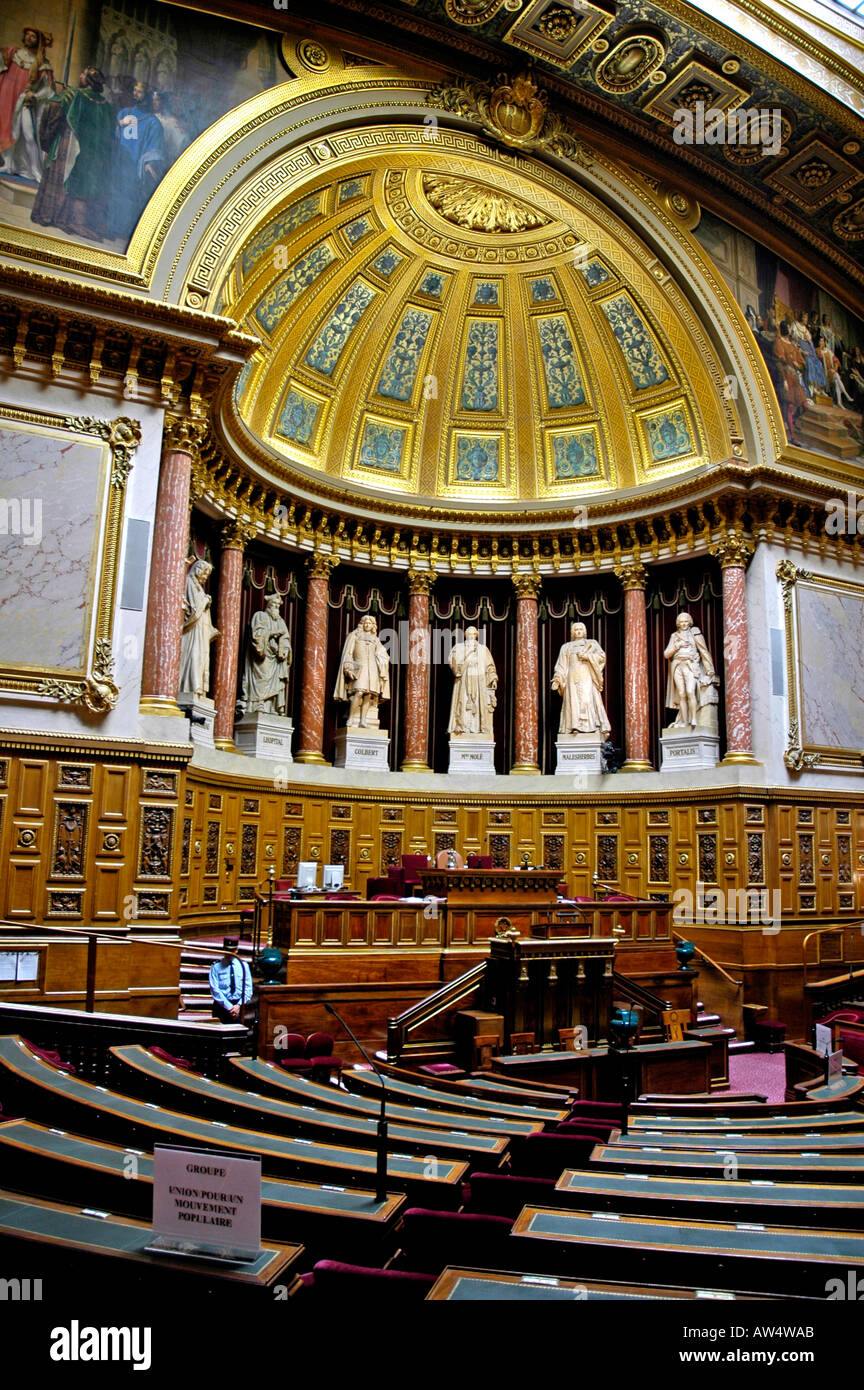 The Senat salle des seances Paris,France Stock Photo - Alamy