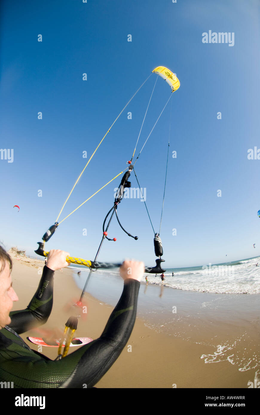 A male Kite Surfing C Street Ventura California USA Stock Photo - Alamy