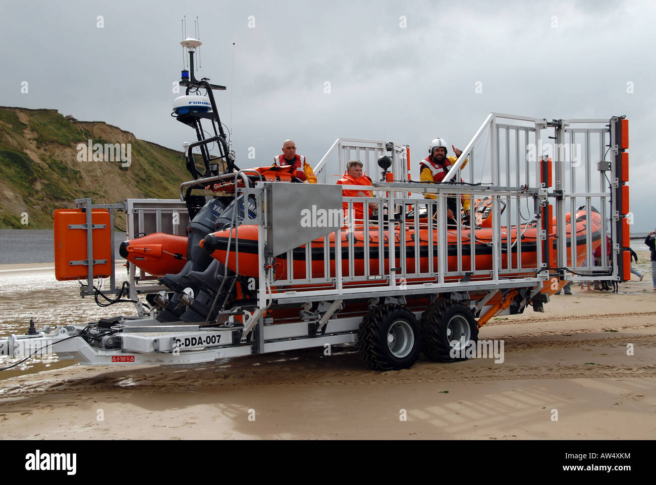 RNLI lifeboat on Sheringham beach Norfolk England Stock Photo - Alamy