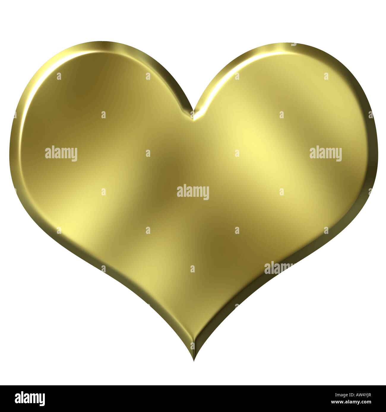 3d golden heart Stock Photo - Alamy