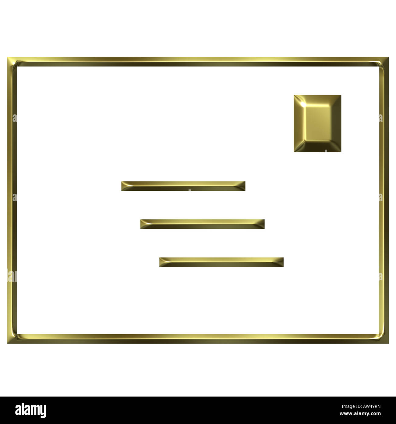 Golden post card Stock Photo - Alamy