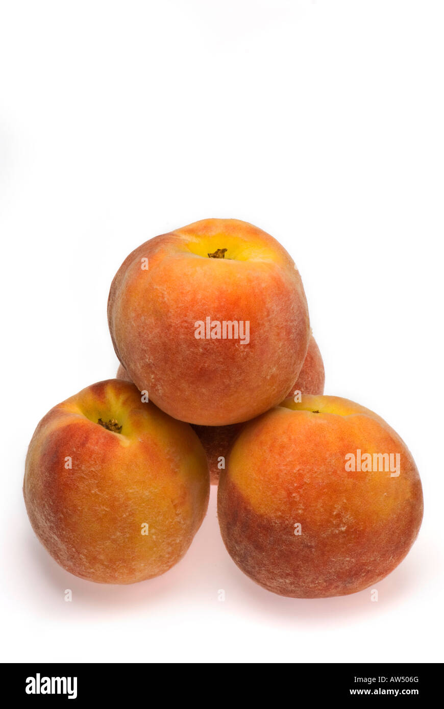 a group of farm fresh peaches on white Stock Photo - Alamy