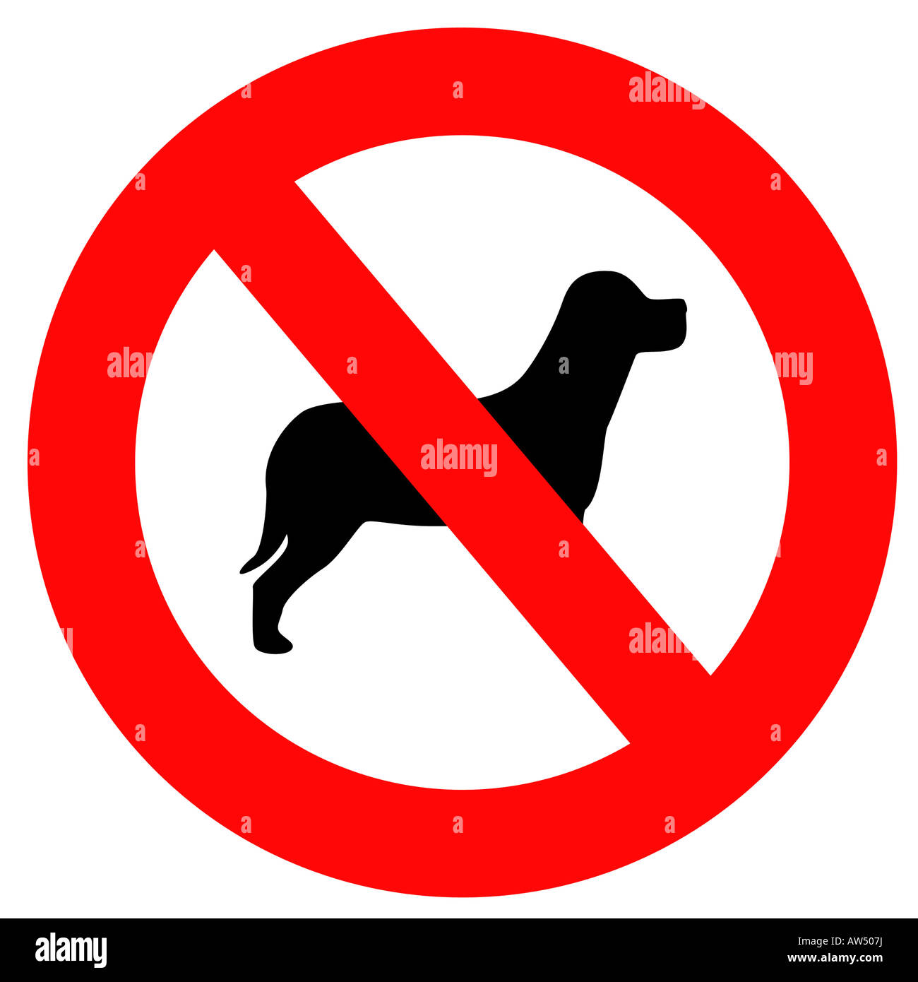 Animal warning sign Cut Out Stock Images & Pictures - Alamy