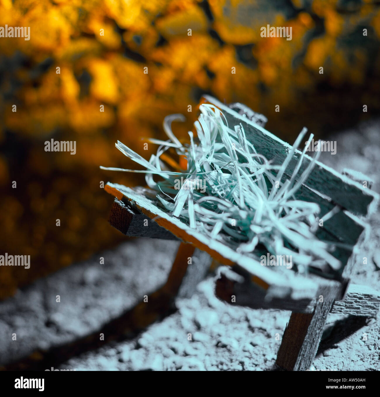 Miniature of a manger Stock Photo - Alamy