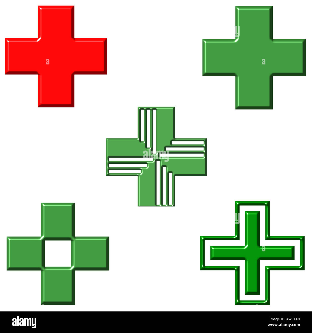 Medical & Pharmacy Crosses Stock Photo - Alamy