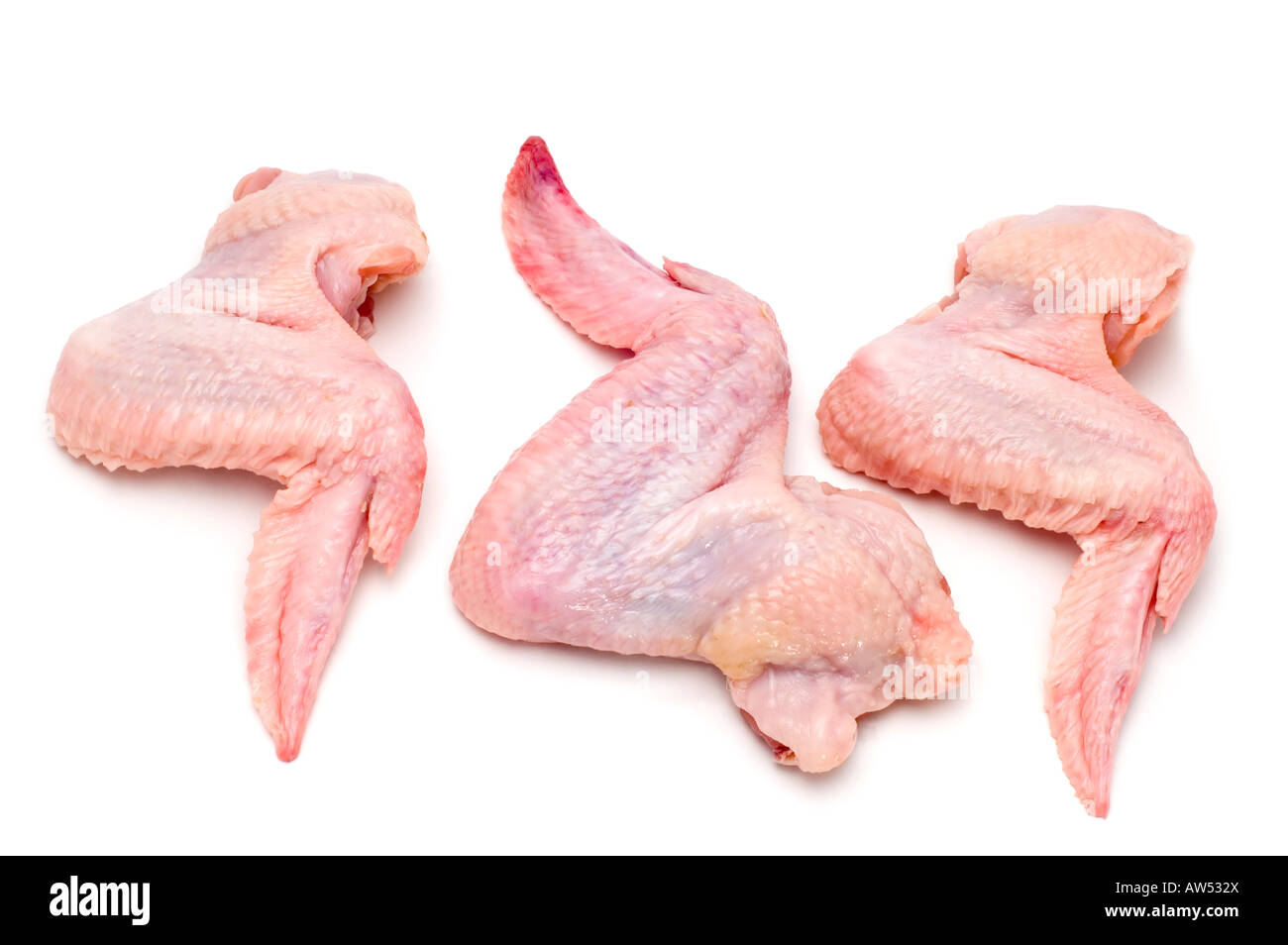 object on white food chicken wing Stock Photo - Alamy