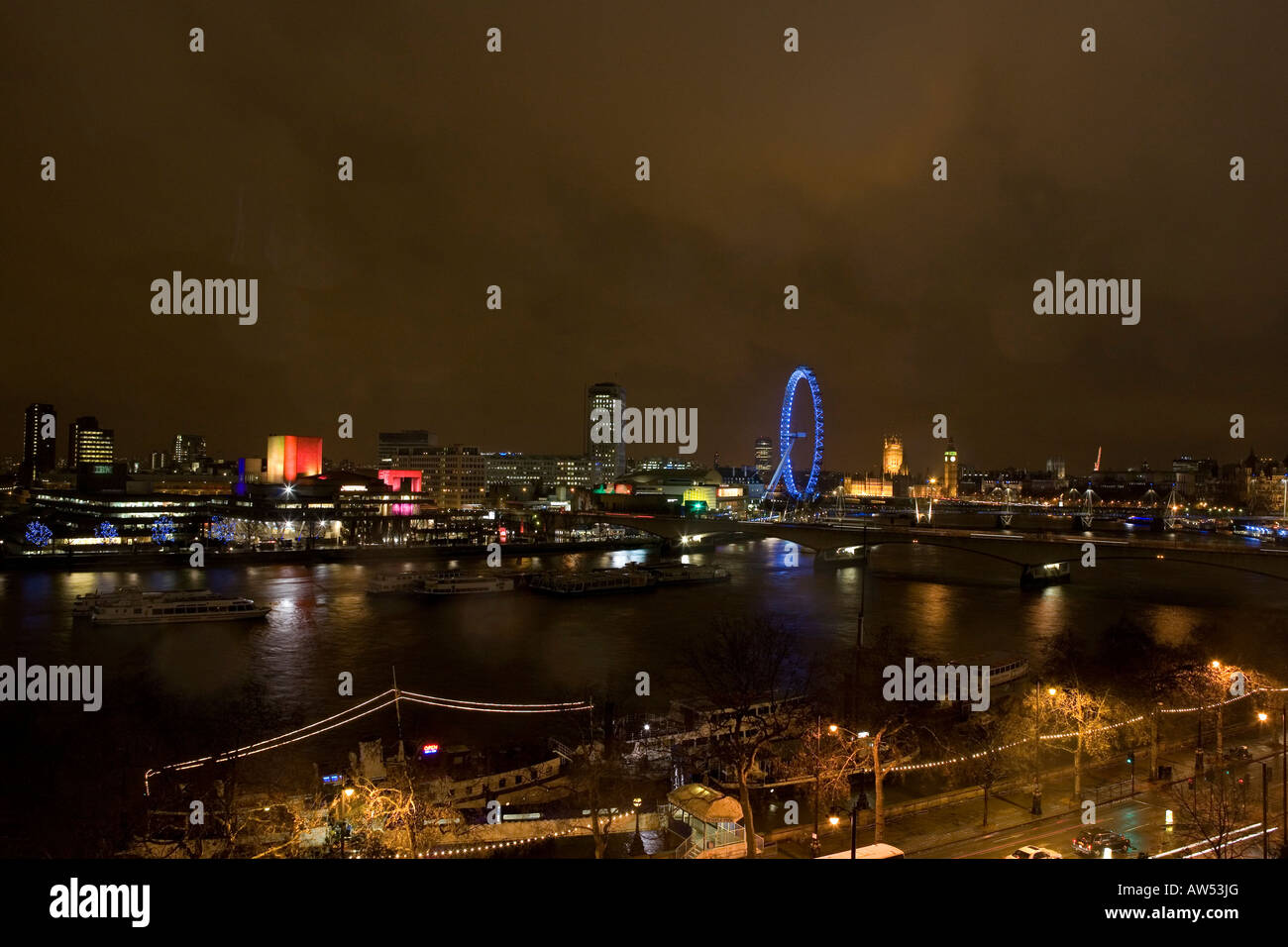 London Southbank skyline Stock Photo - Alamy