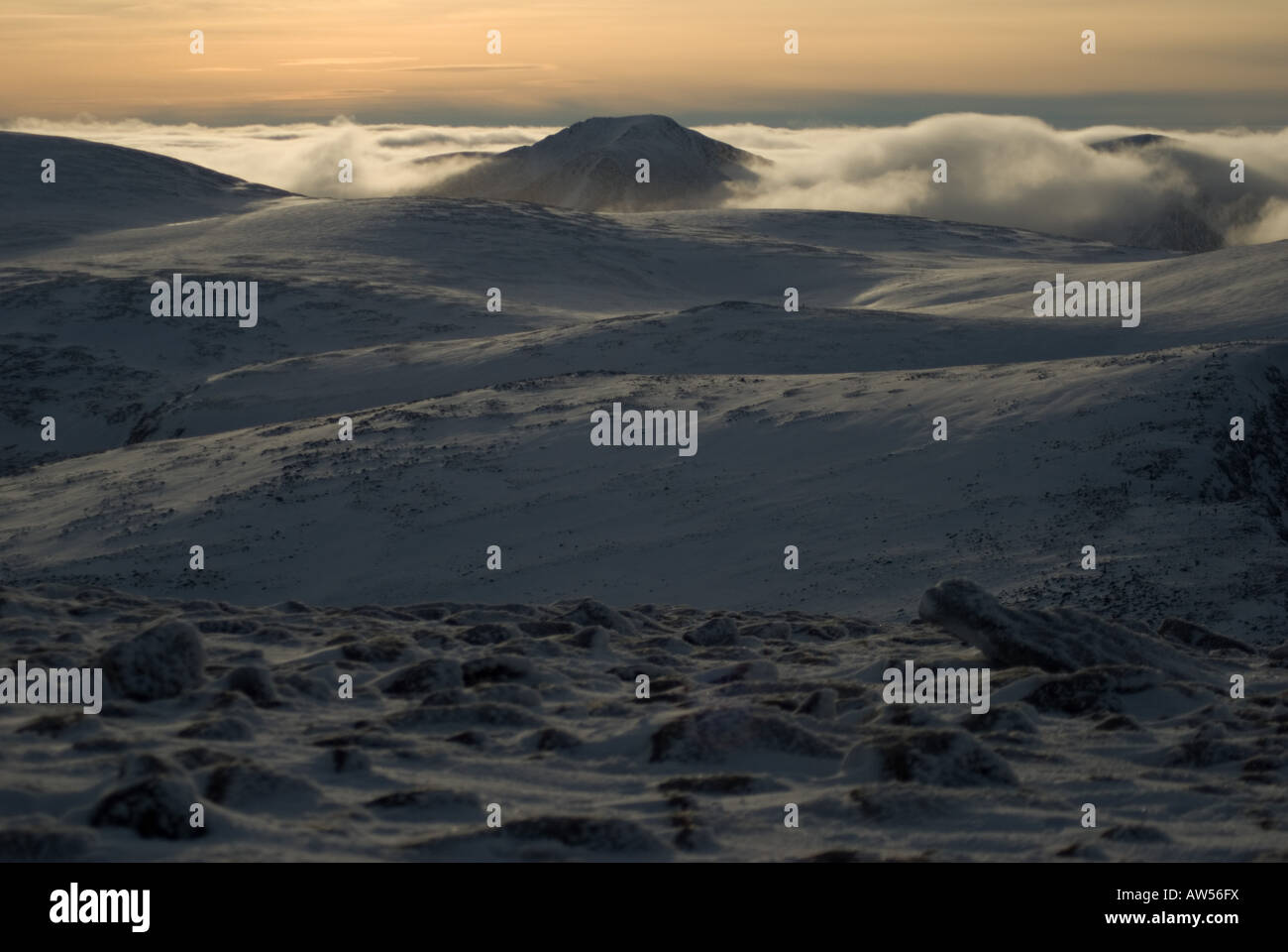 mountain snow surface in shadow Stock Photo - Alamy