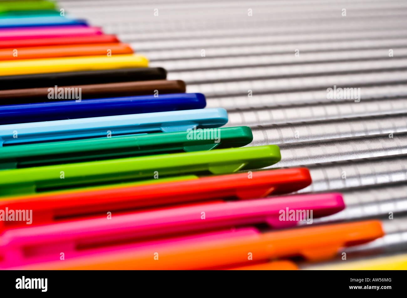 A studio shot of an arrangement of pens Stock Photo - Alamy