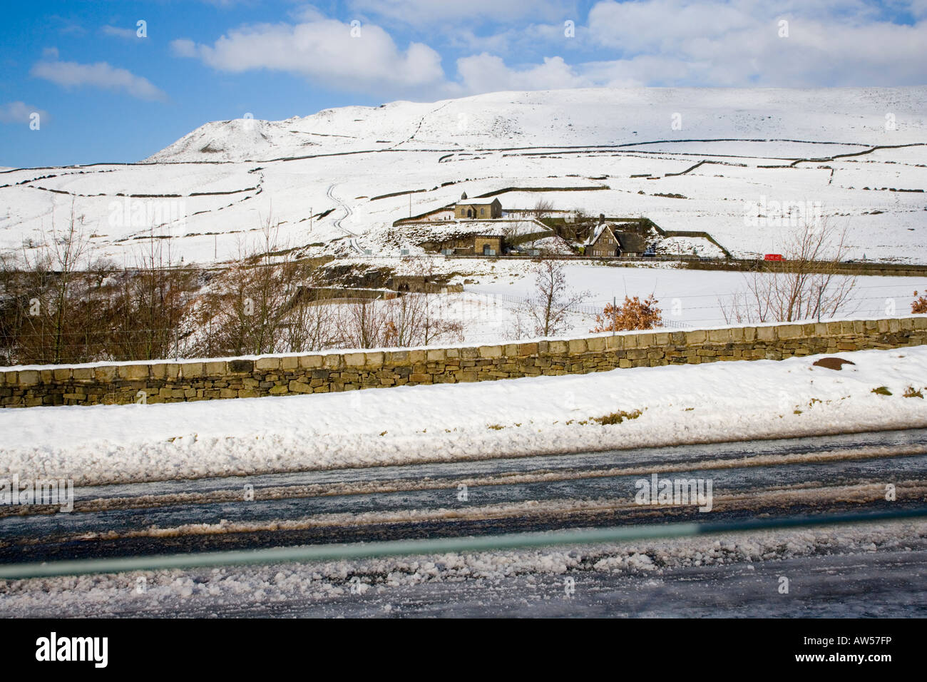 Winter View from the B6105 of St James Church and Bleak House on the ...