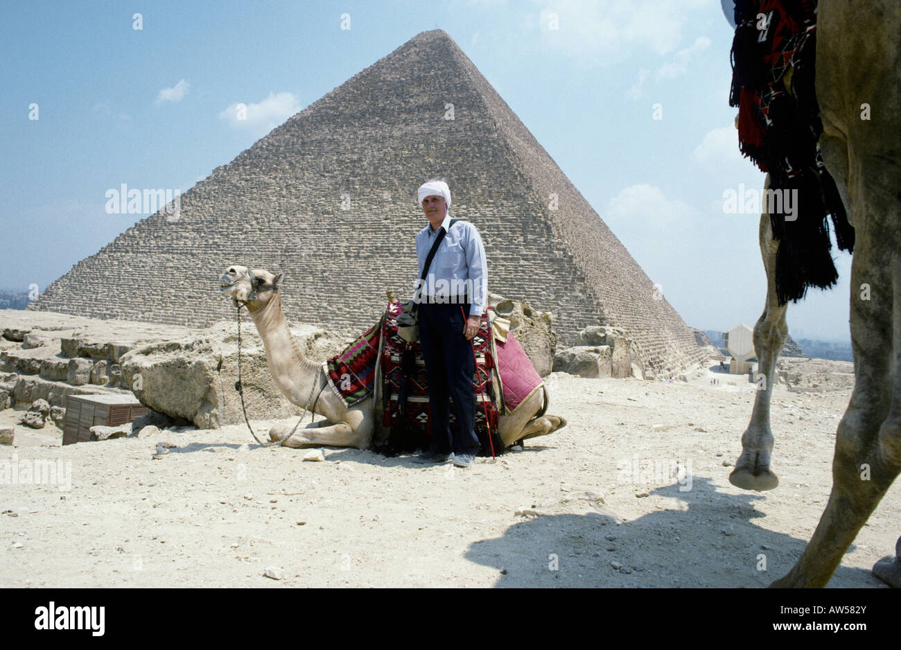 The Great Pyramid of Cheops at Giza near Cairo in Egypt Stock Photo - Alamy