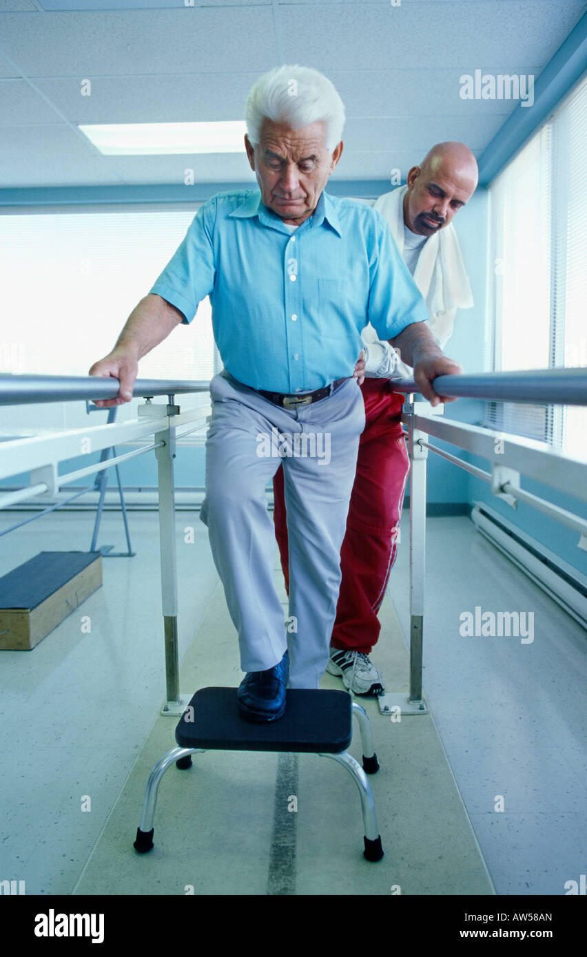 Rehabilitation physiotherapy parallel bars hi-res stock photography and ...