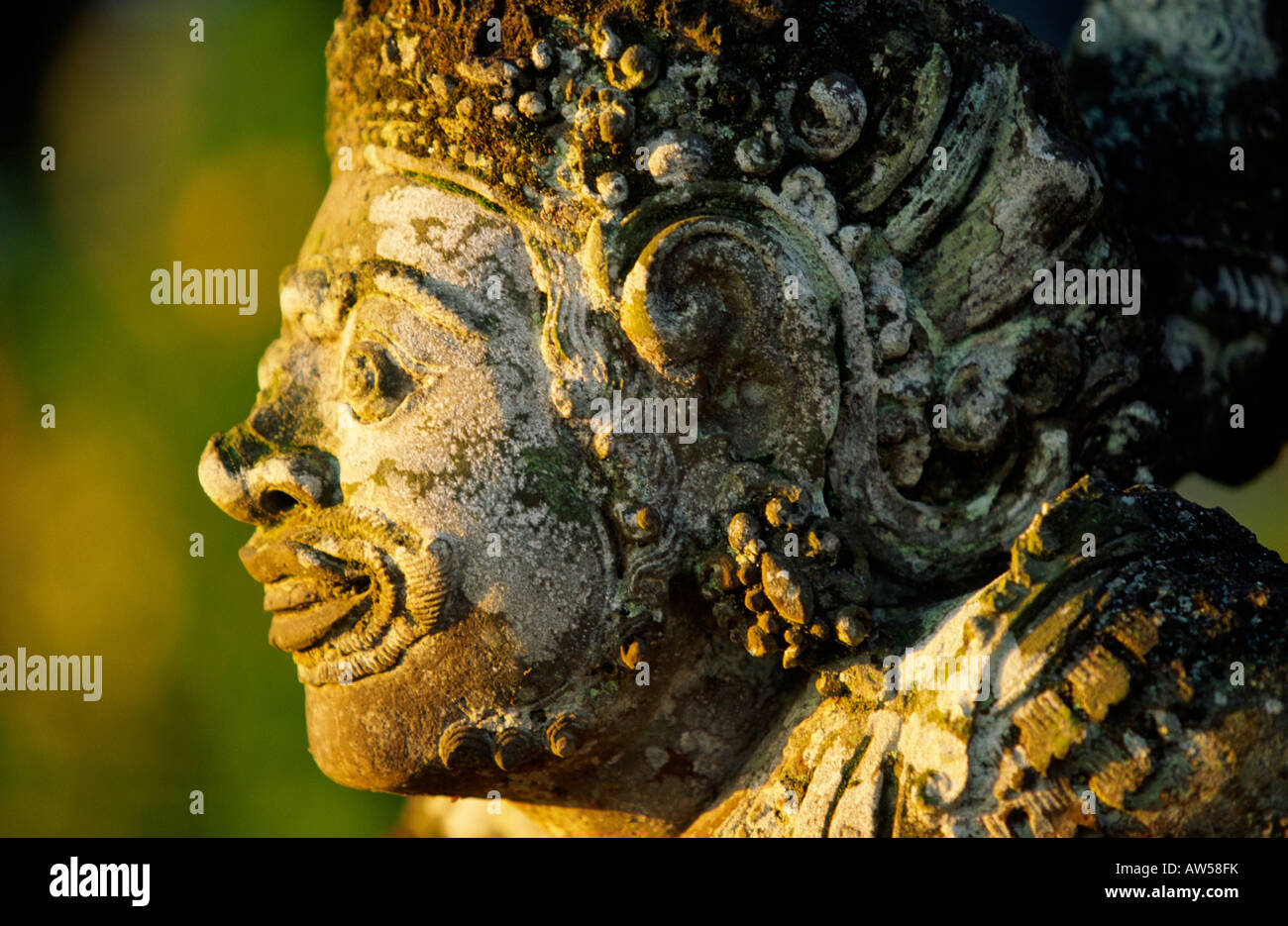 Statue at Temple Purna Lot, Bali Stock Photo - Alamy