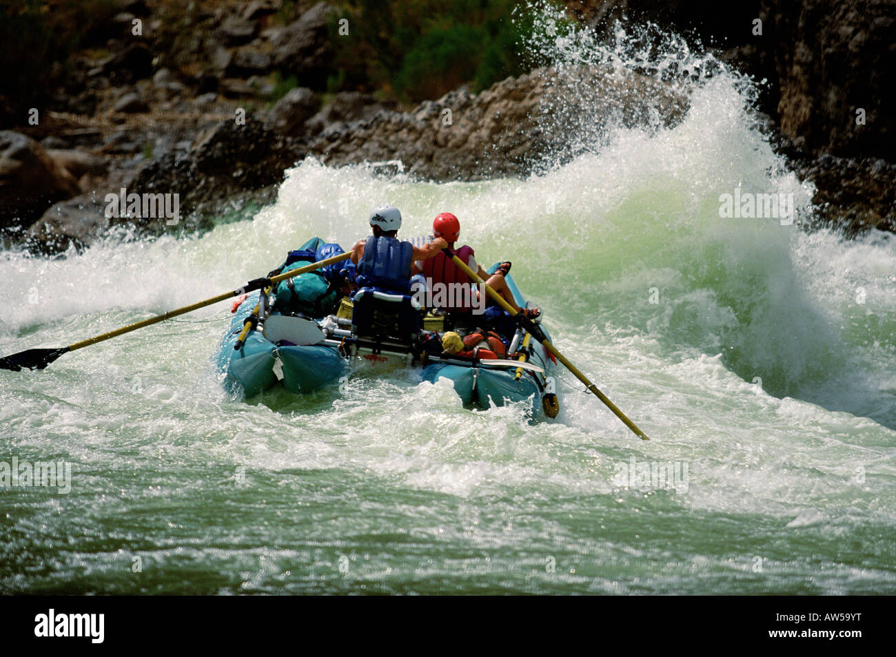Lava Rapids Colorado River Grand Canyon National Park Stock Photo - Alamy