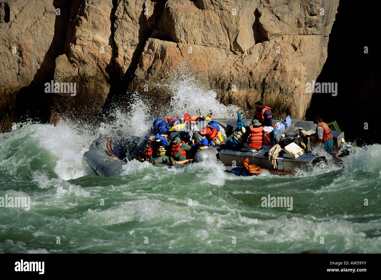 Crystal Rapids Colorado River Grand Canyon National Park Arizona Stock ...