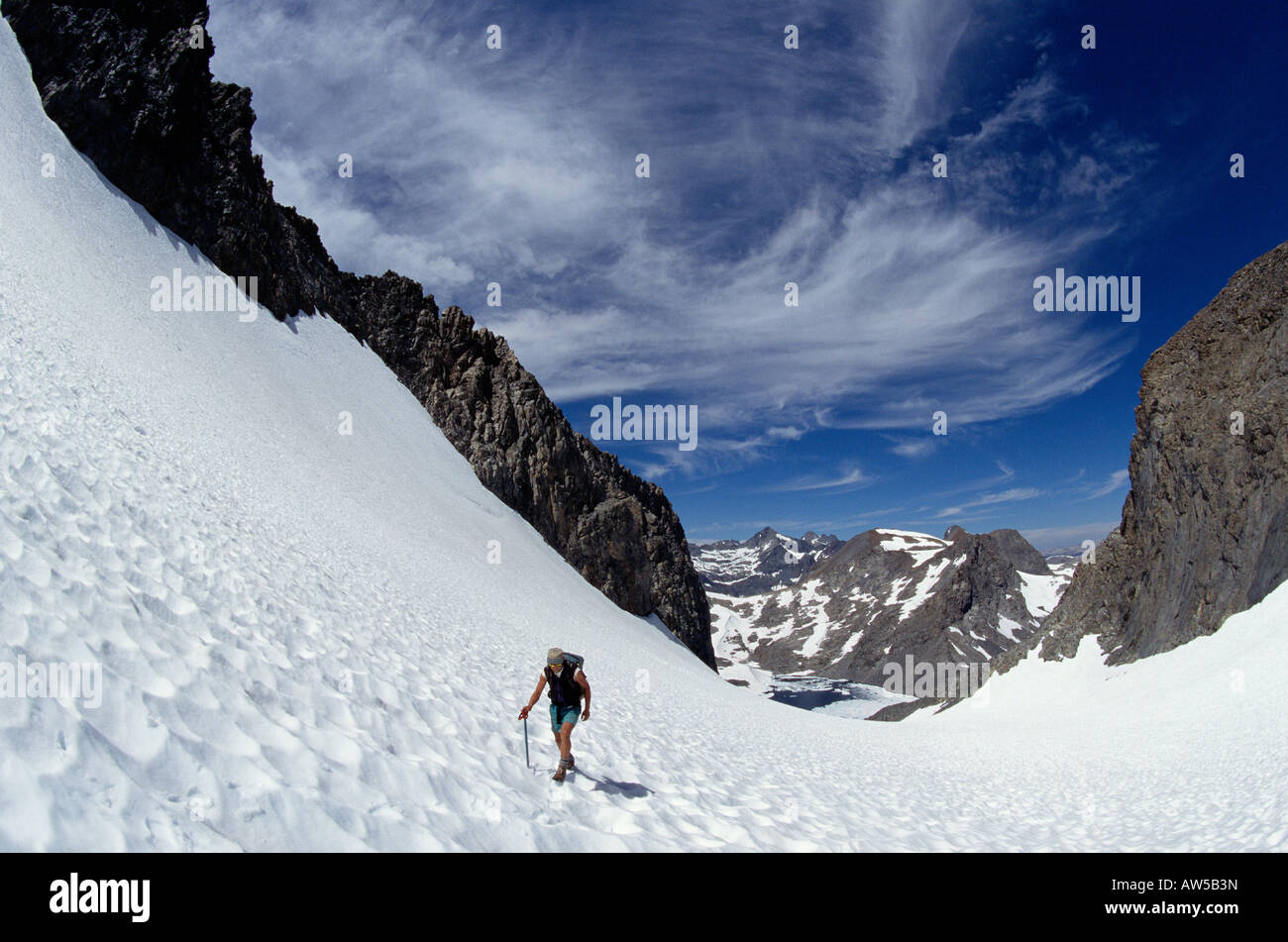 Ansel Adams Wilderness Banner Peak Sierra Nevada Mountains Stock Photo ...