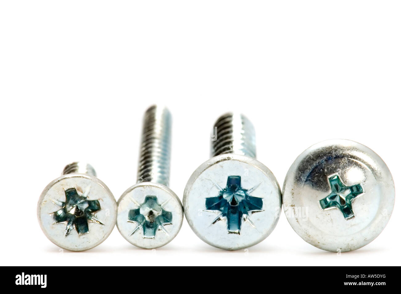 object on white tool screw close up Stock Photo - Alamy