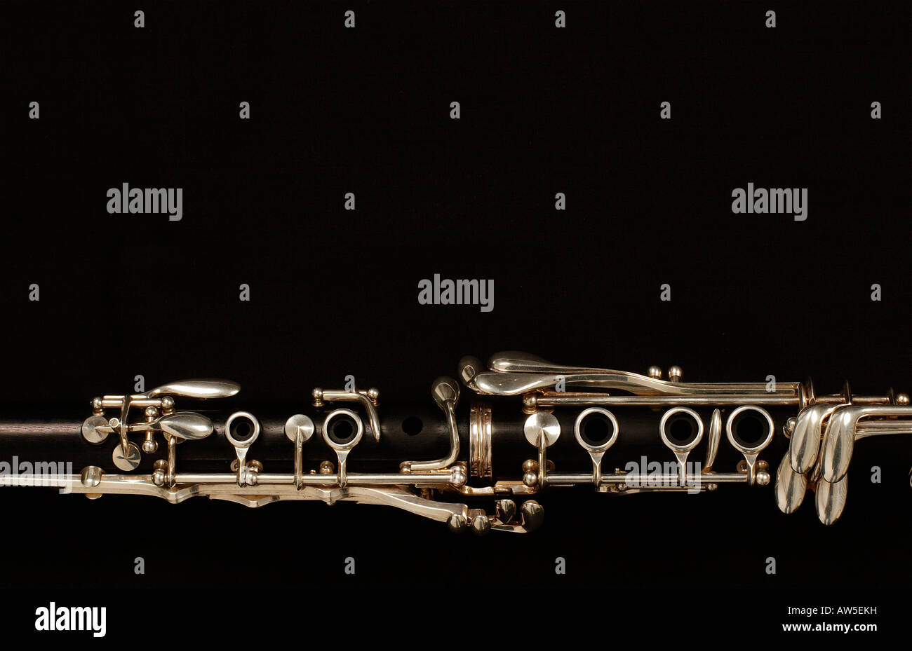 close up detail of a woodwind clarinet Stock Photo - Alamy