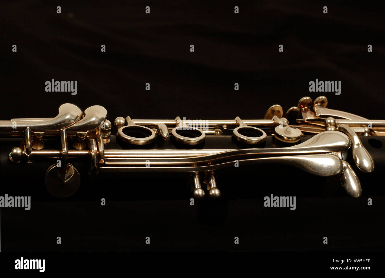 close up detail of a woodwind clarinet Stock Photo - Alamy