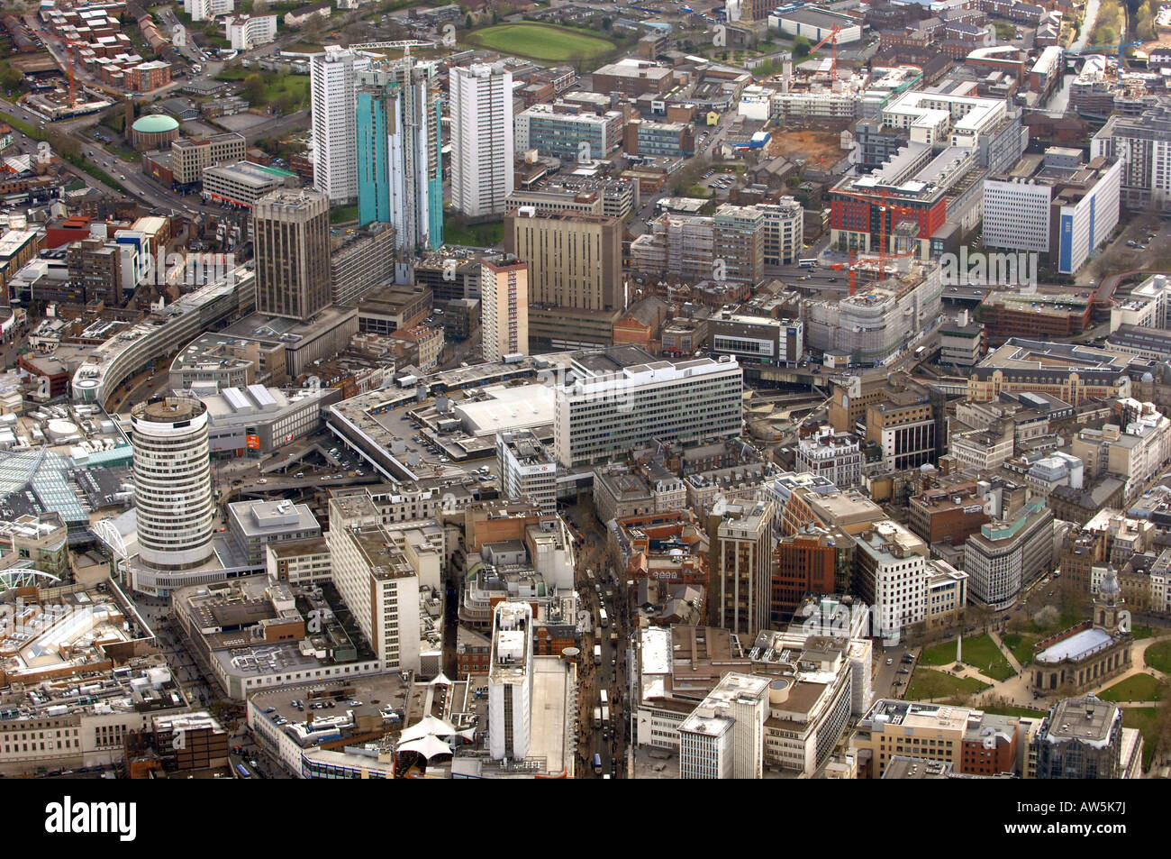 Birmingham city centre aerial hi-res stock photography and images - Alamy