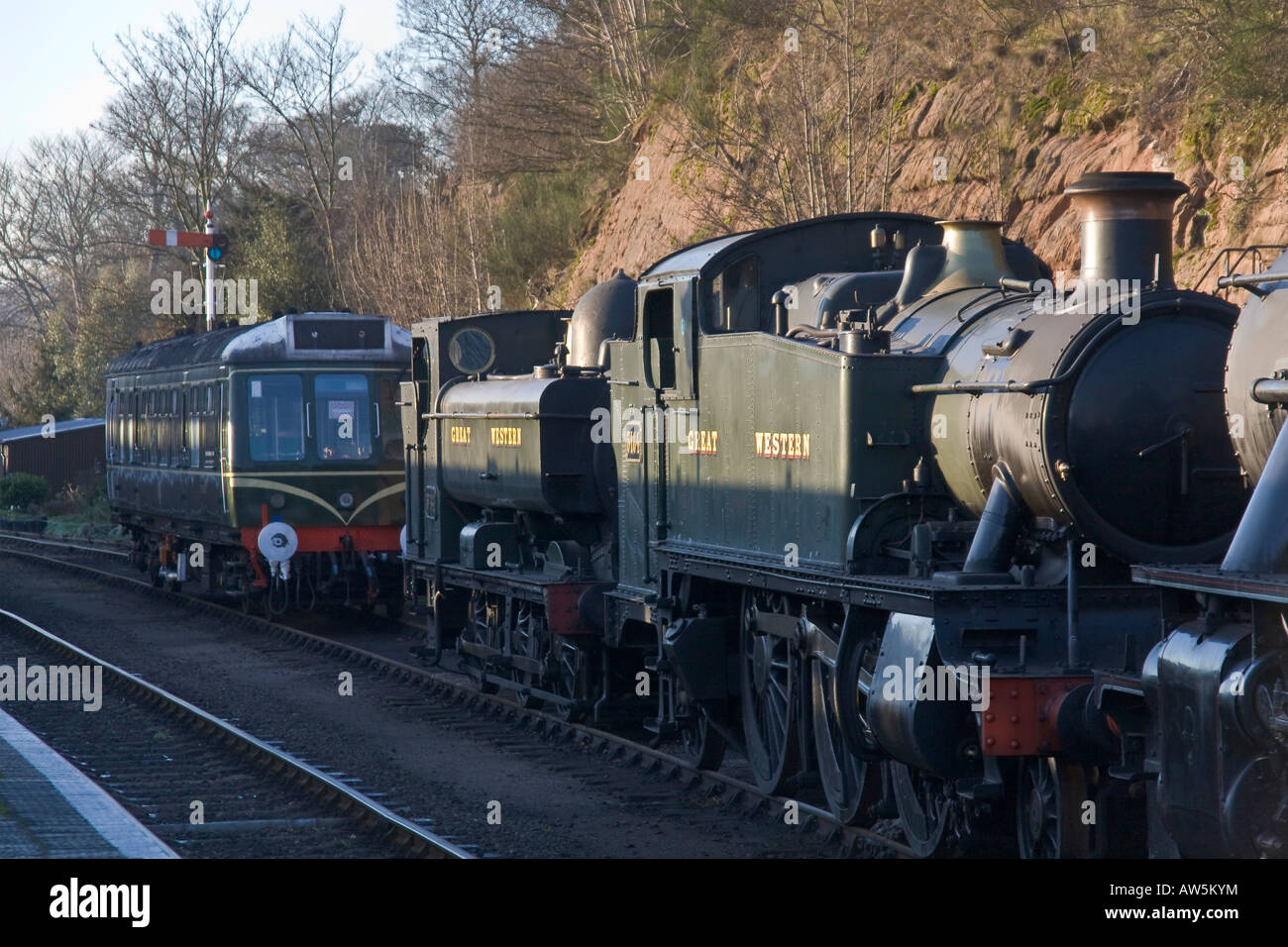 The severn valley preserved steam railway Stock Photo - Alamy