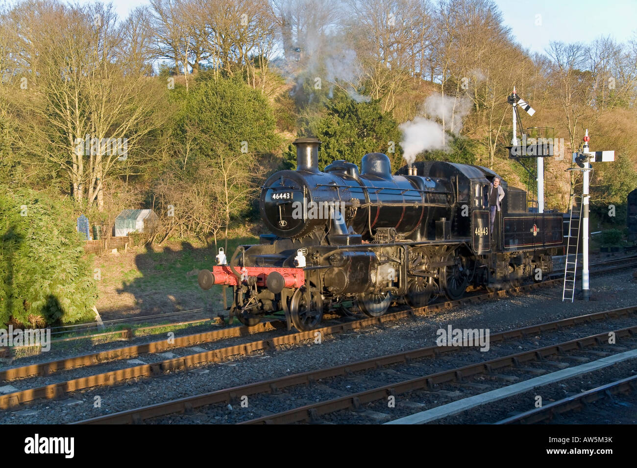 The severn valley preserved steam railway Stock Photo - Alamy