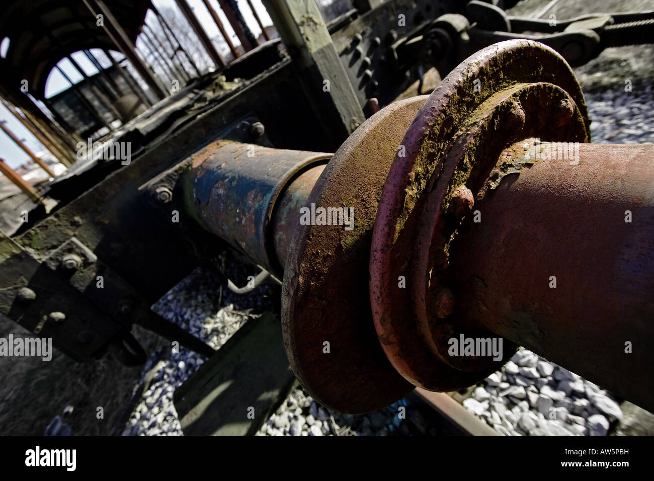 Part of old rusti wagon Stock Photo - Alamy