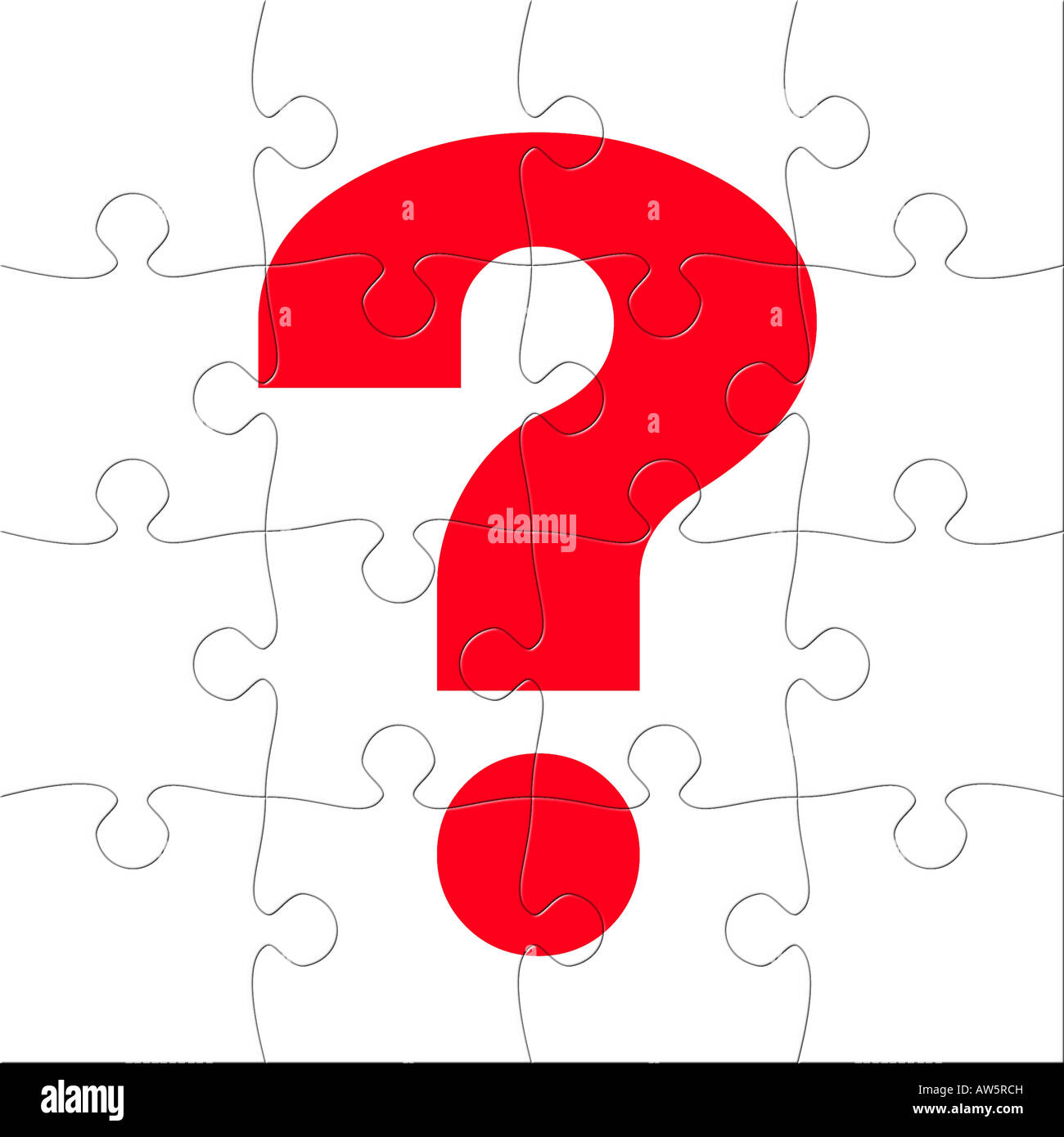 Question Mark Puzzle Stock Photo - Alamy