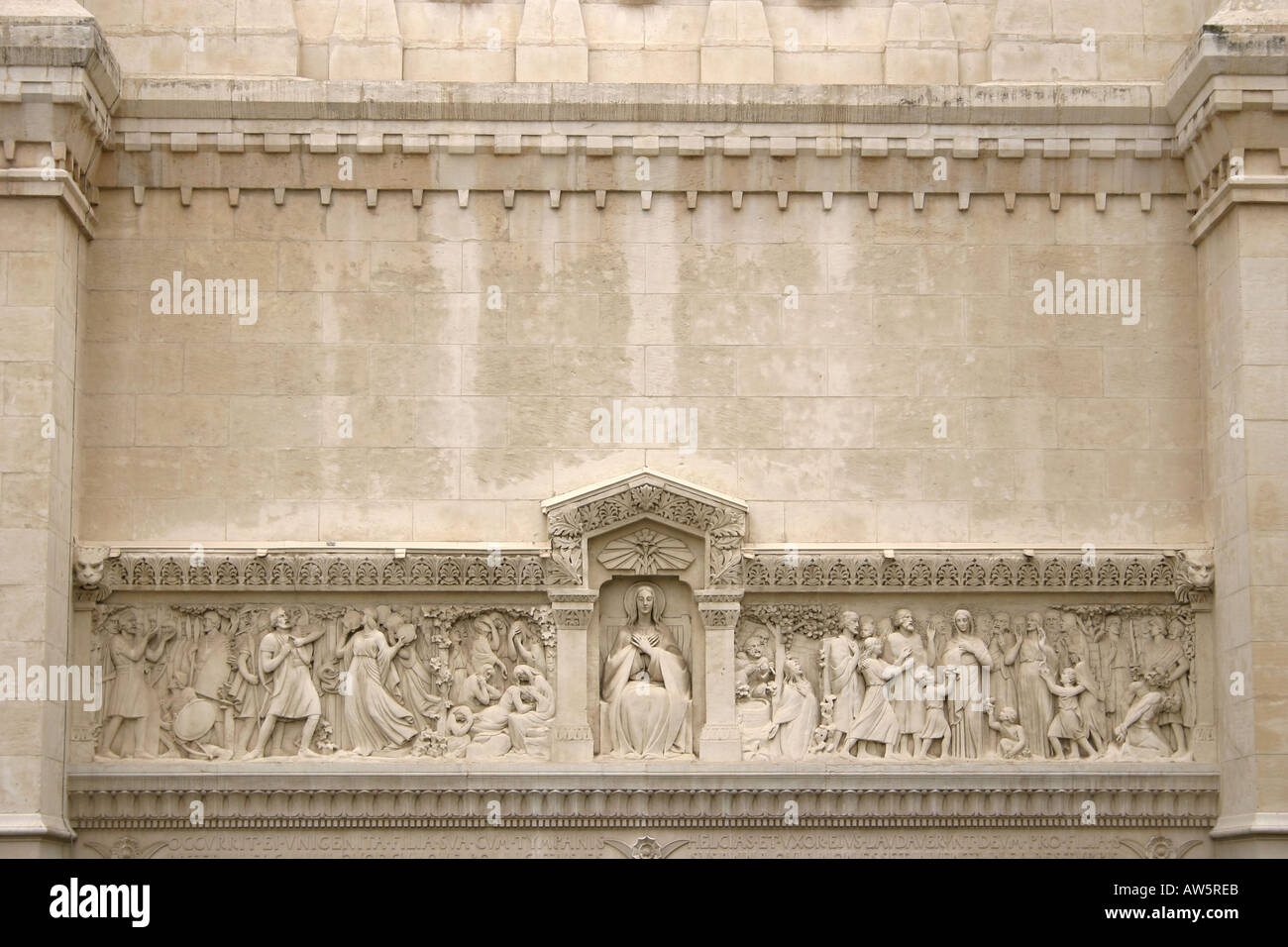 Religious statues in Lyon France Stock Photo - Alamy