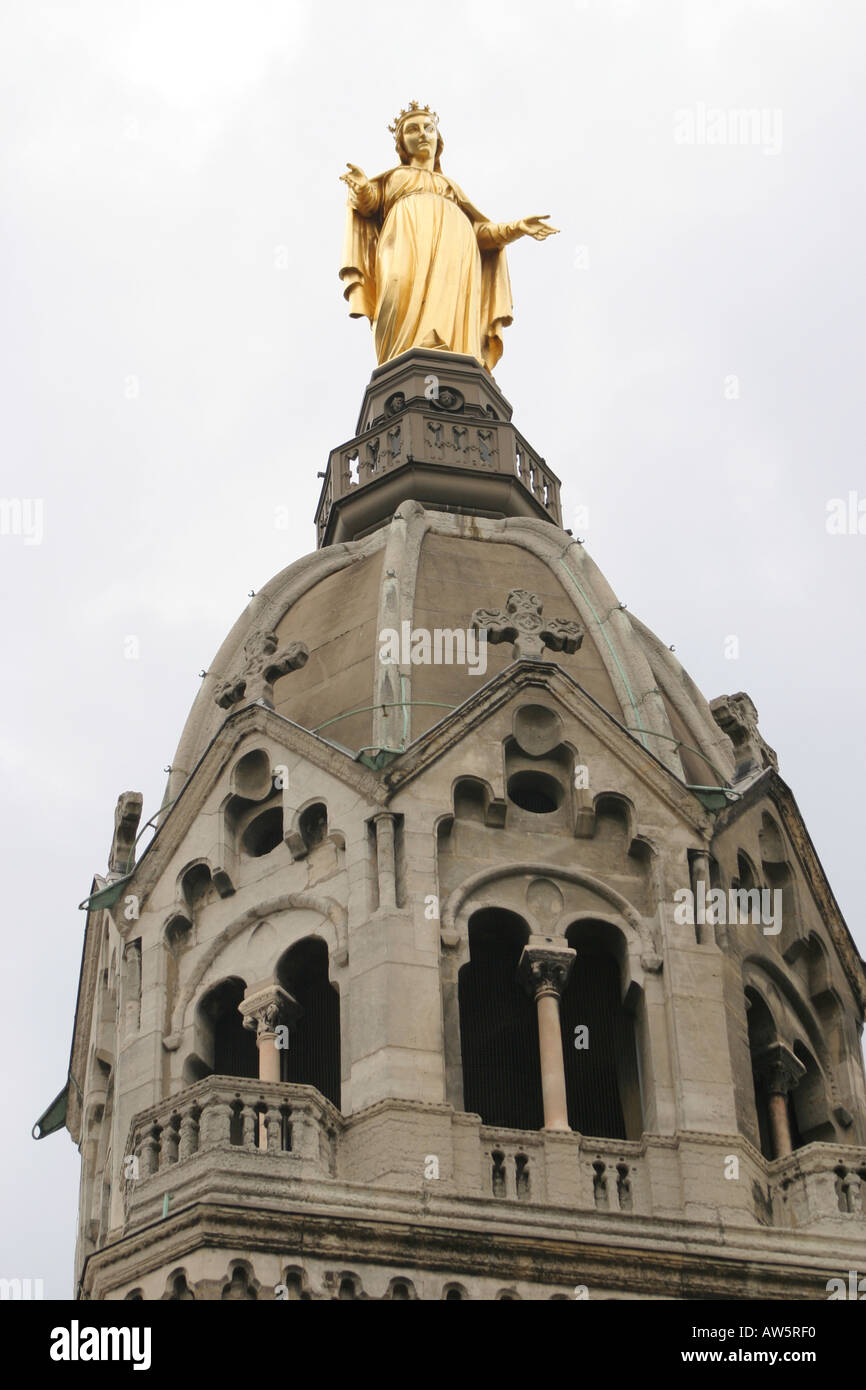 Religious statues in Lyon France Stock Photo - Alamy