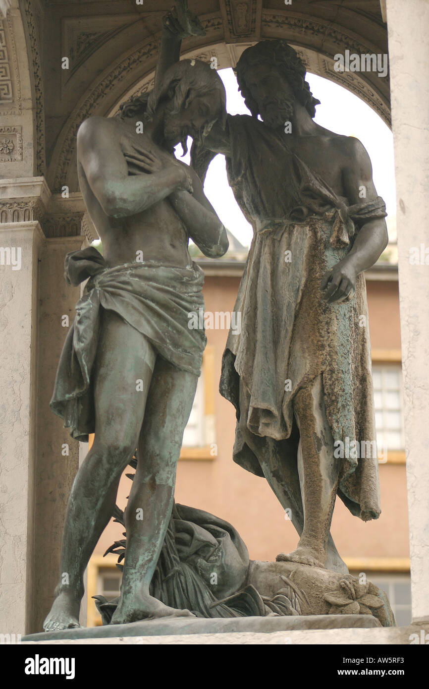 Religious statues in Lyon France Stock Photo - Alamy