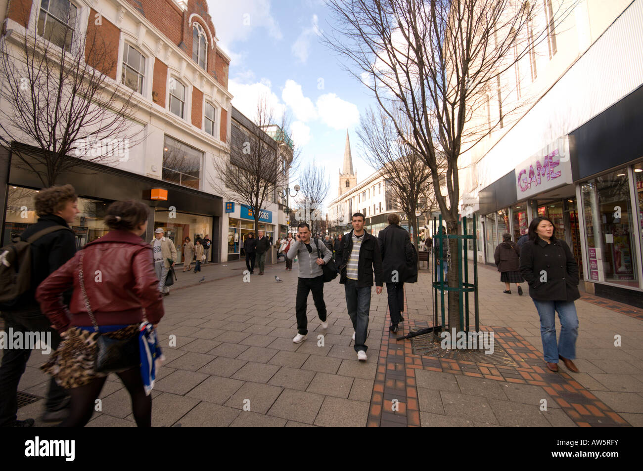 Young people in Nottingham Stock Photo - Alamy
