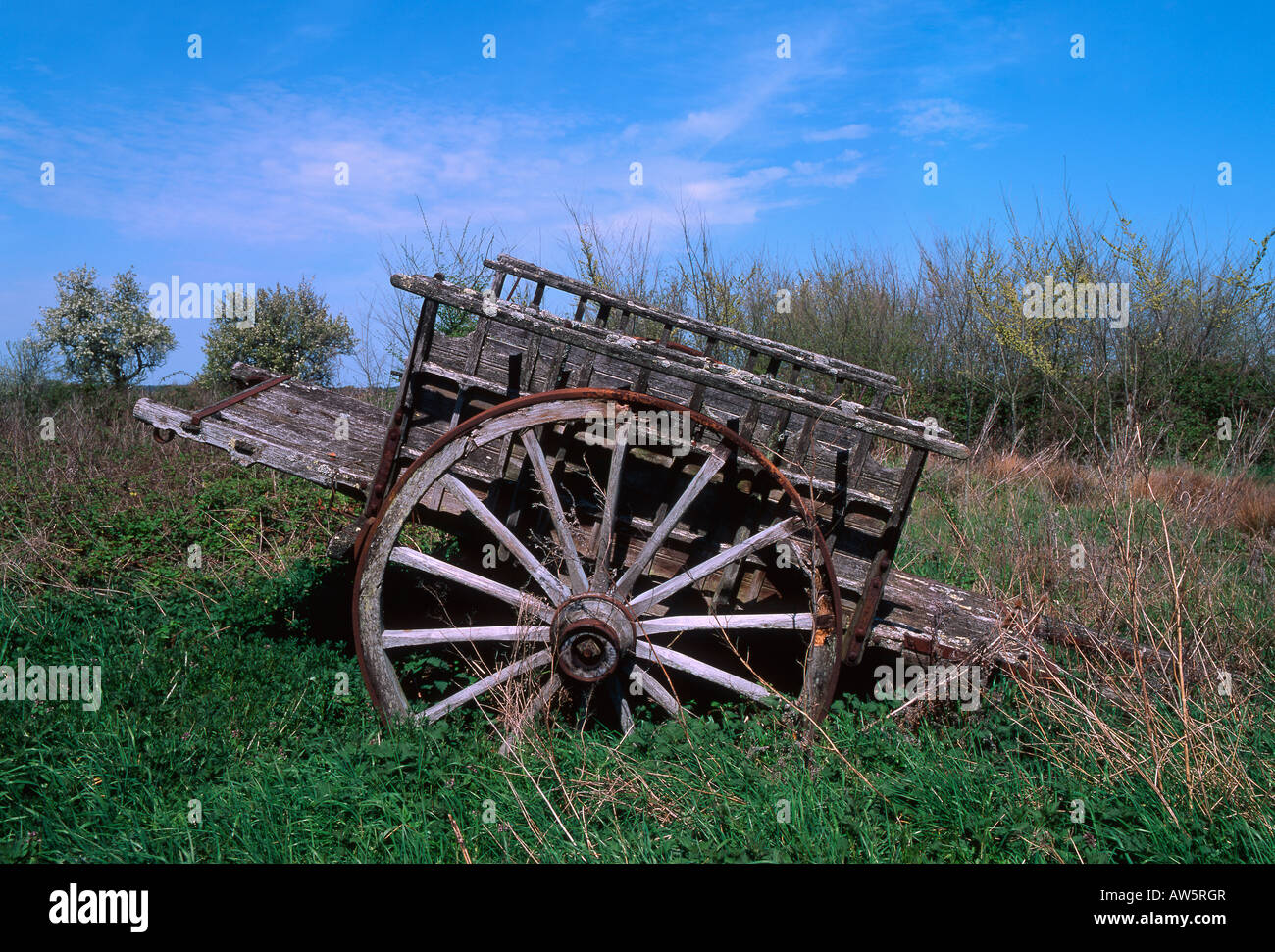 Old farm cart hi-res stock photography and images - Alamy