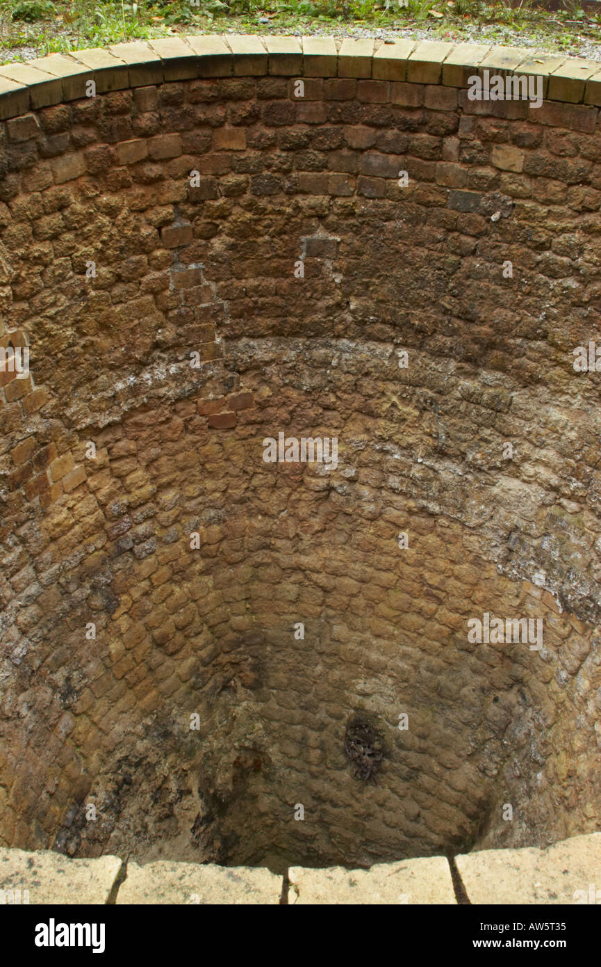 England, Shropshire, Wenlock Edge. Knowle Quarry Lime Kilns located in ...