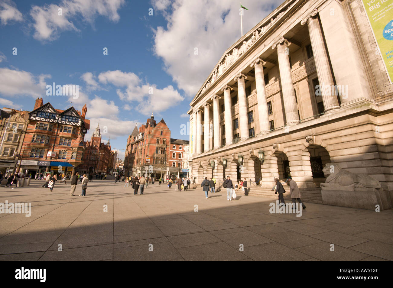 Slab square, Nottingham Stock Photo - Alamy