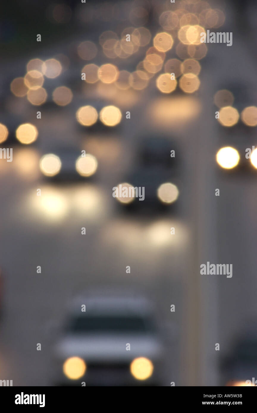 night freeway traffic Stock Photo - Alamy