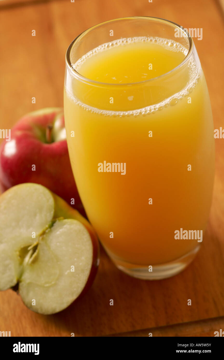 Cloudy pressed apple juice Stock Photo - Alamy