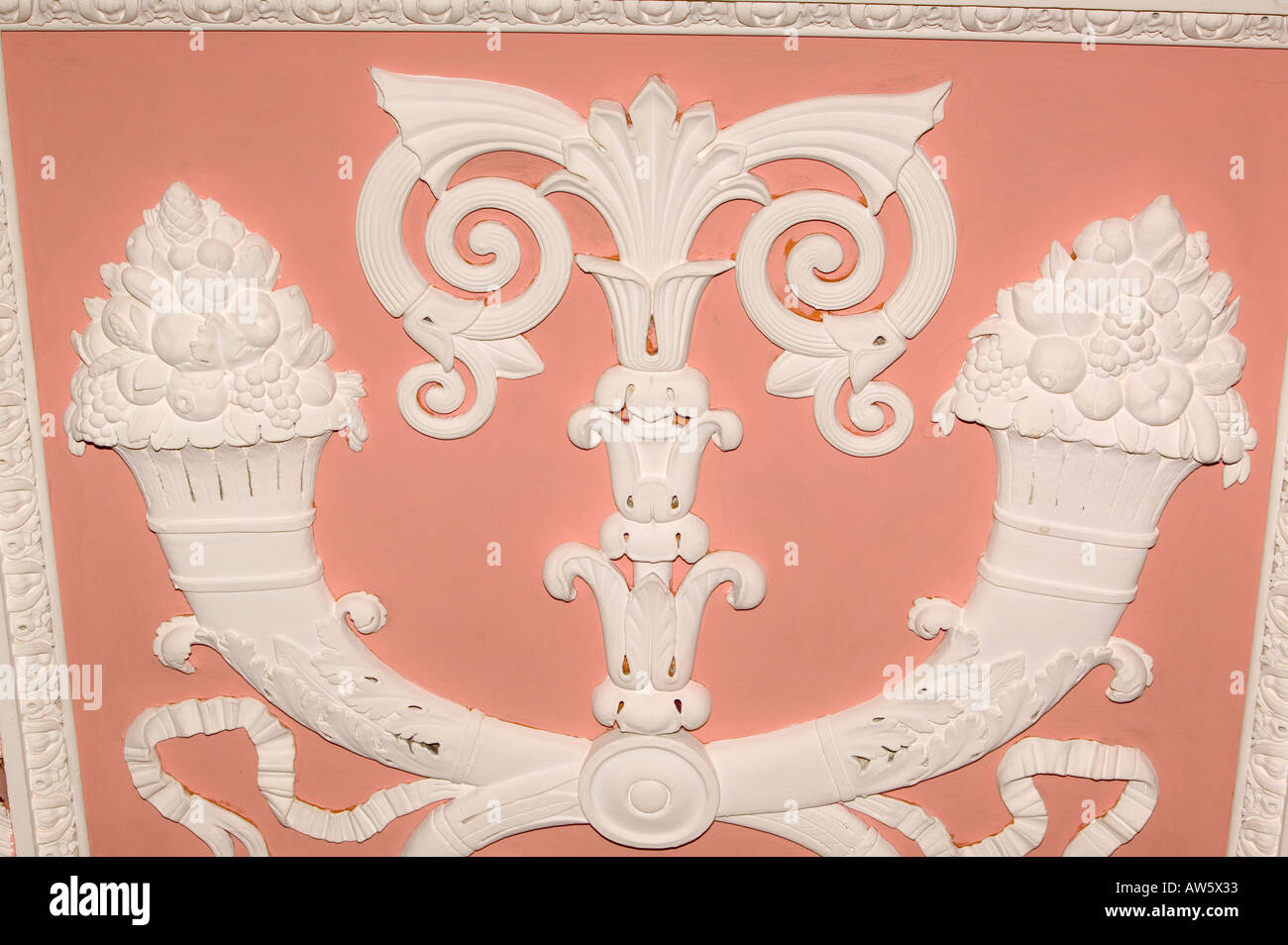 Victorian plasterwork at Haigh Hall, Wigan, Lancashire UK Stock Photo ...