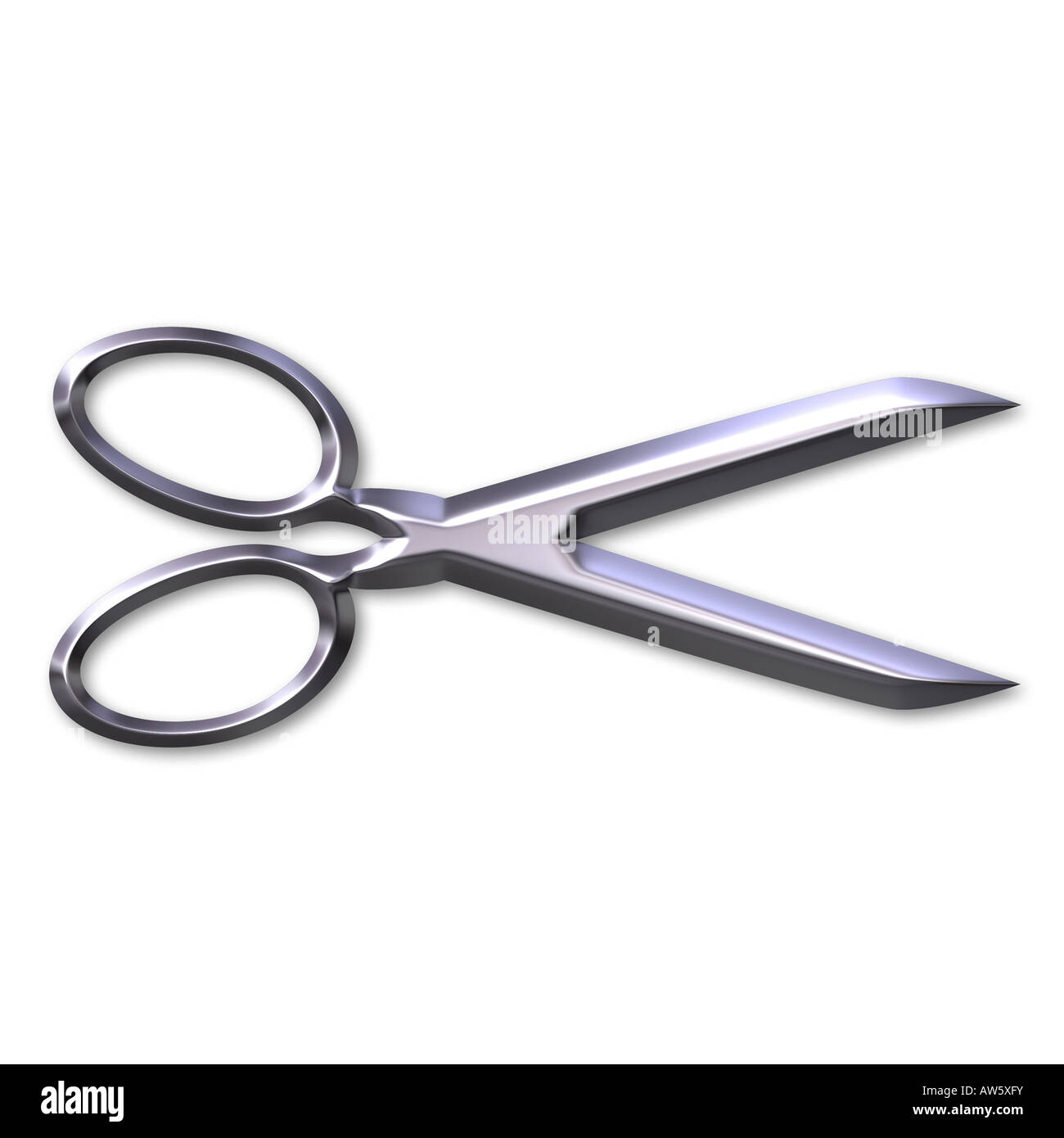 Silver scissors hi-res stock photography and images - Alamy