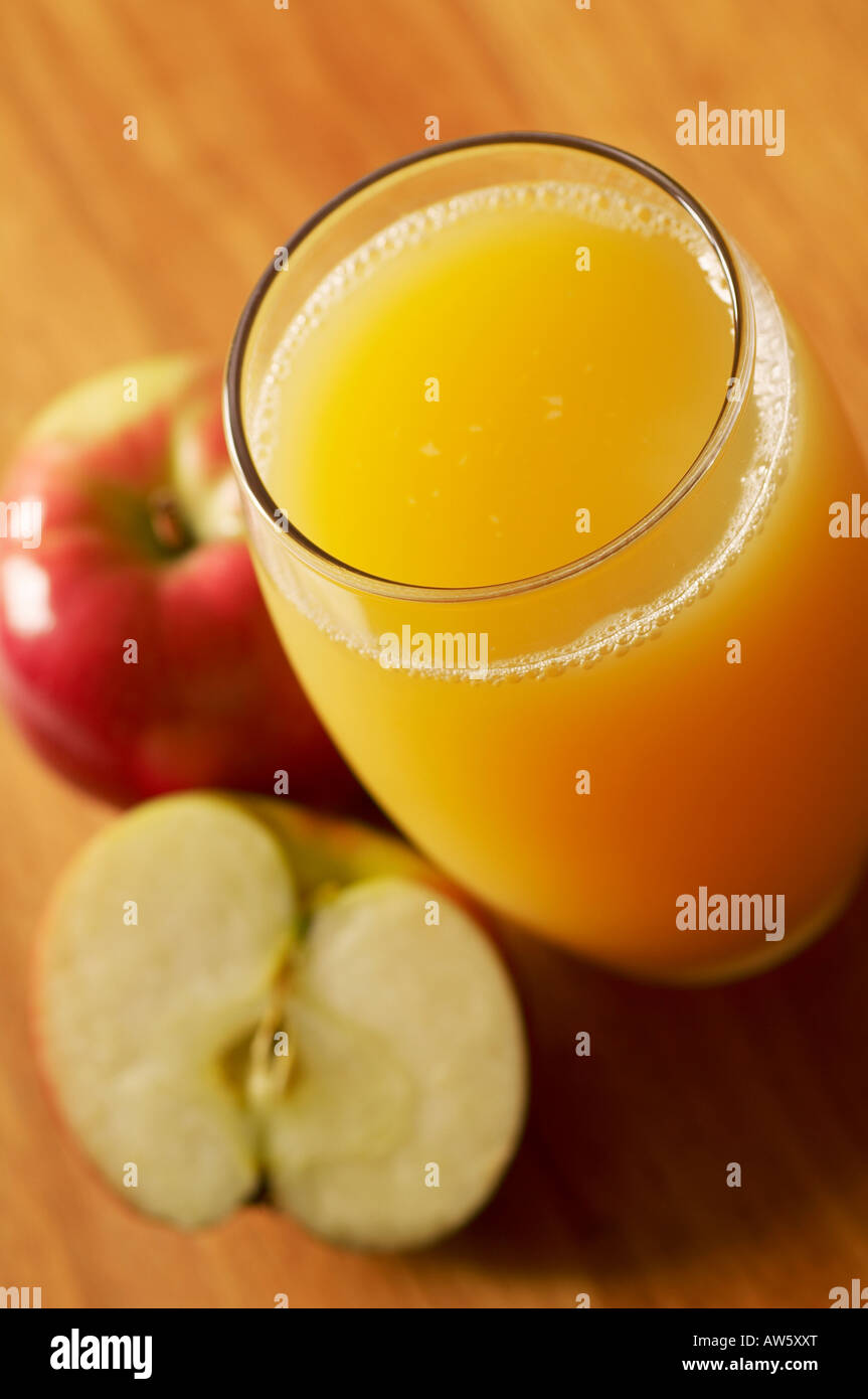 Cloudy pressed apple juice Stock Photo - Alamy