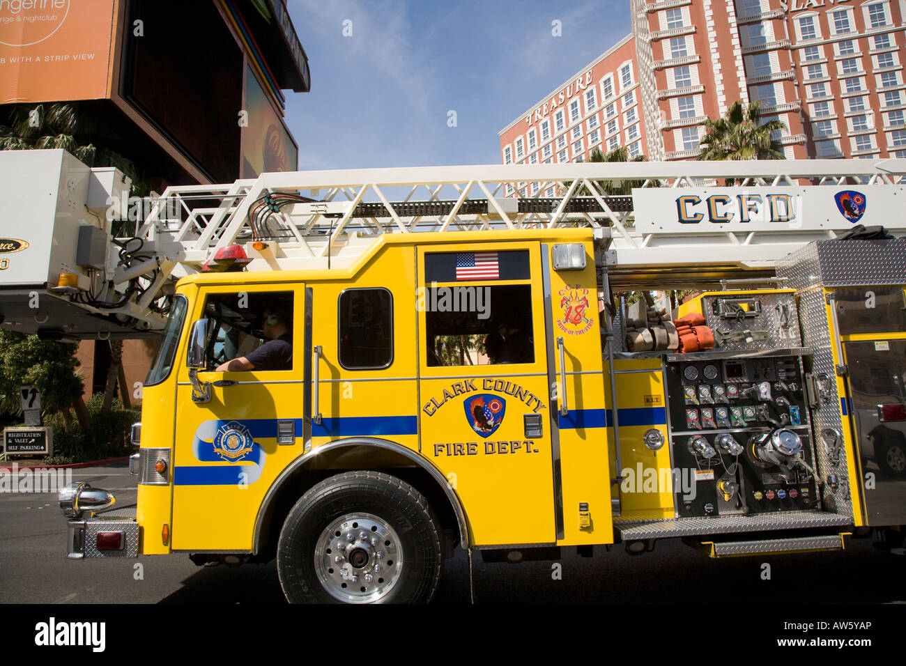 Clark County Fire Engine Las Vegas Nevada USA Stock Photo - Alamy