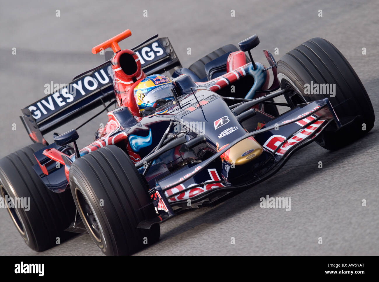 Sebastien Bourdais FRA in the Toro Rosso Ferrari STR2 racecar during ...