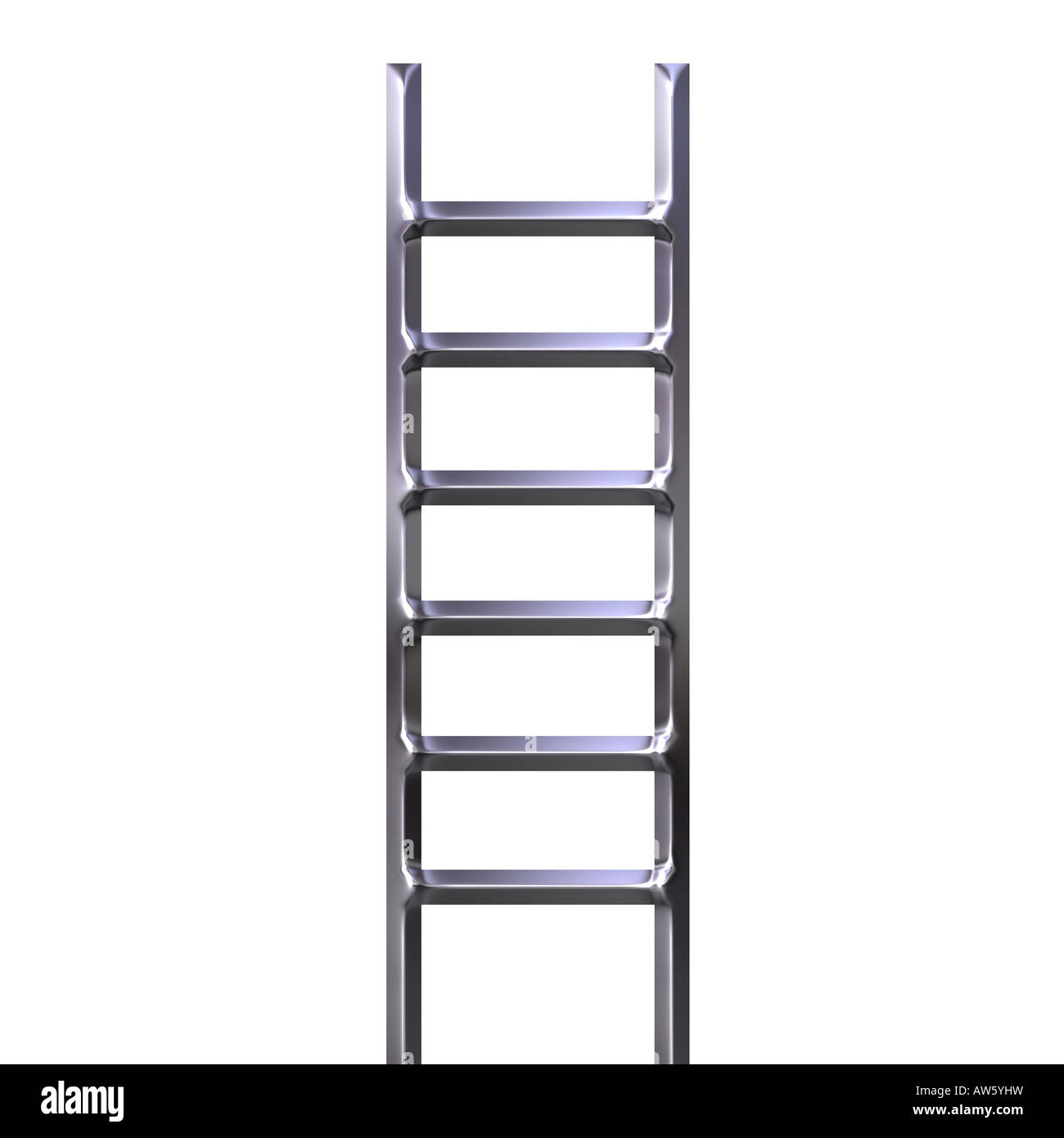 3d silver ladder Stock Photo - Alamy