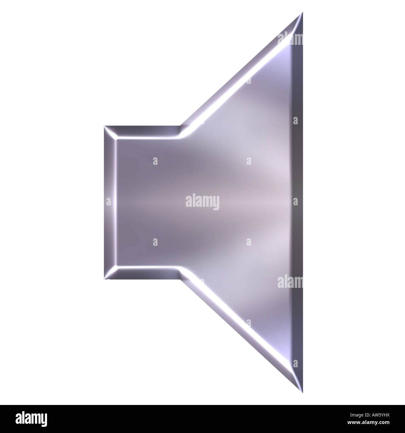 3d silver megaphone Stock Photo - Alamy