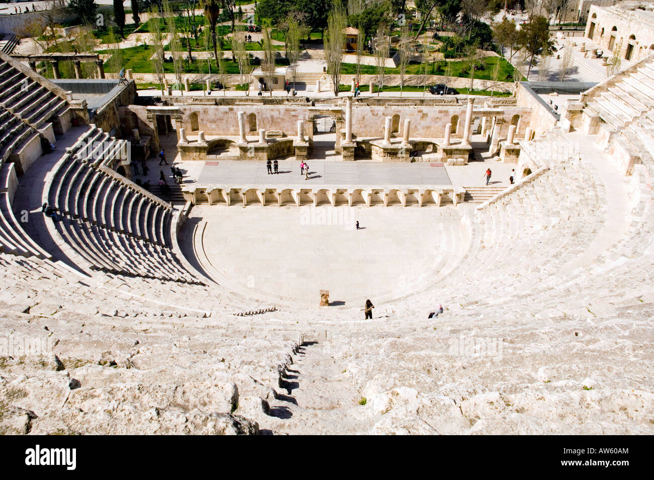 The Roman amphitheatre in Amman, Jordan Stock Photo - Alamy