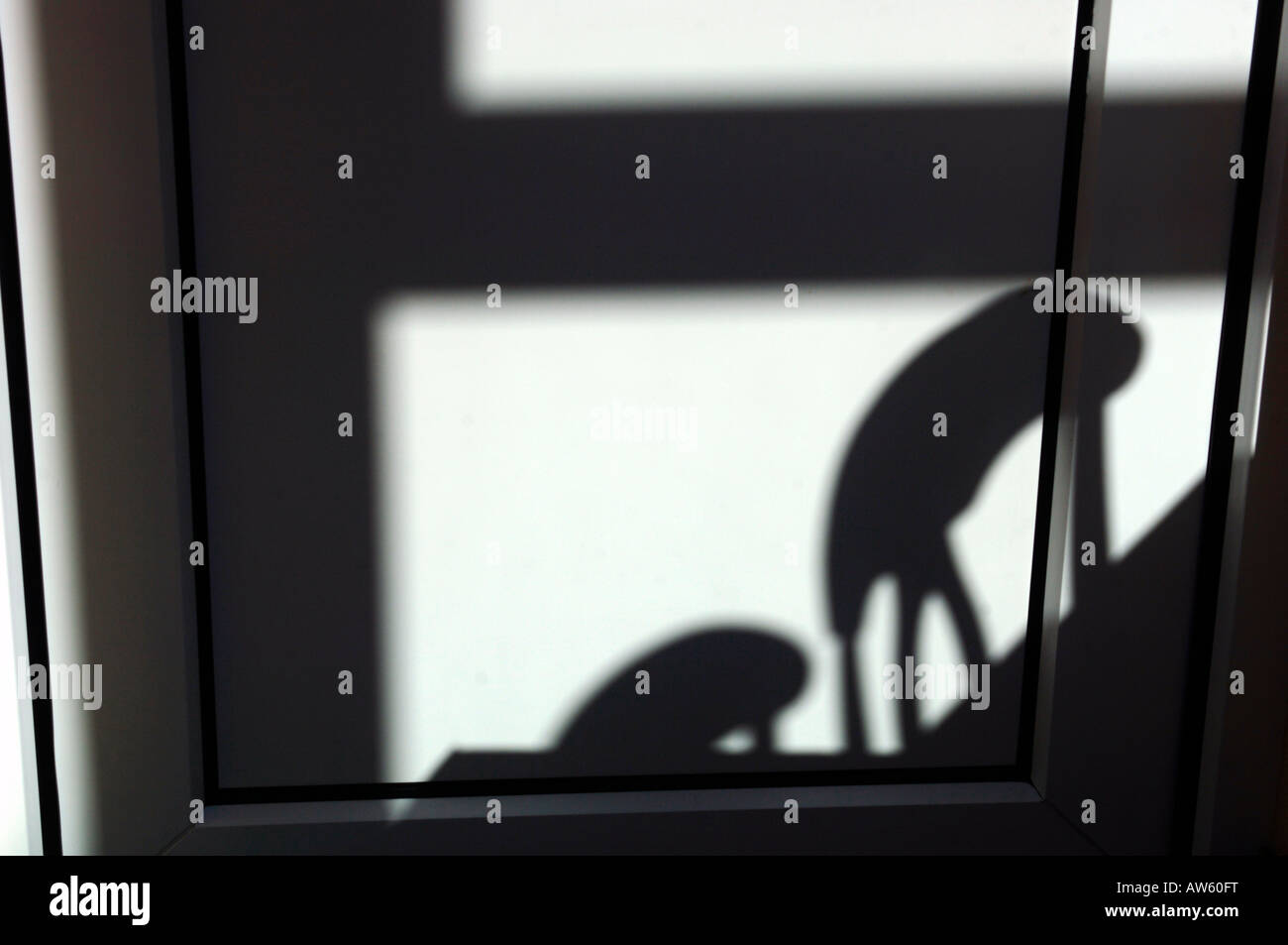 Contrasting Shadows On A Door Stock Photo - Alamy