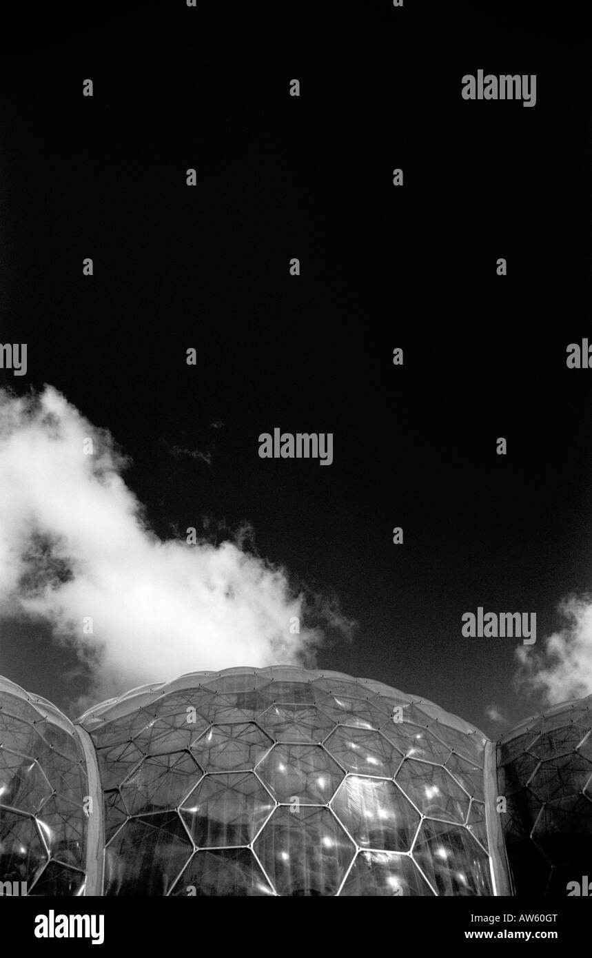 views of the eden project architectural details of the sphere with high ...